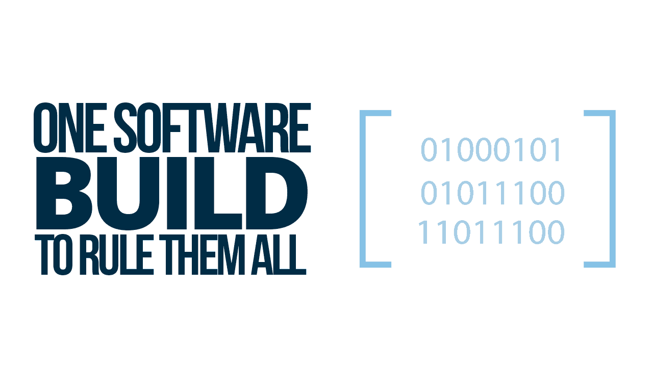 One Software Build to Rule Them All